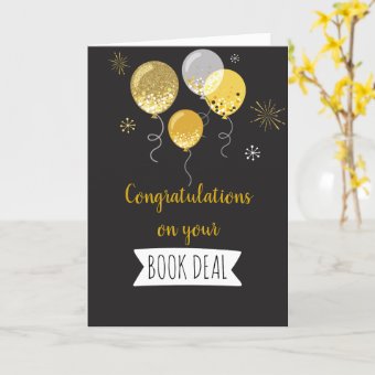 Congratulations on Your Book Deal Card | Zazzle