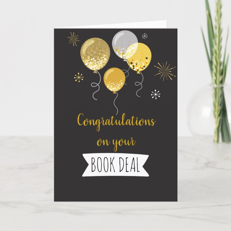 Congratulations on Your Book Deal Card | Zazzle