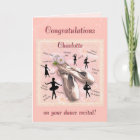 Congratulations, Dance Recital, Ballerina Card | Zazzle.com