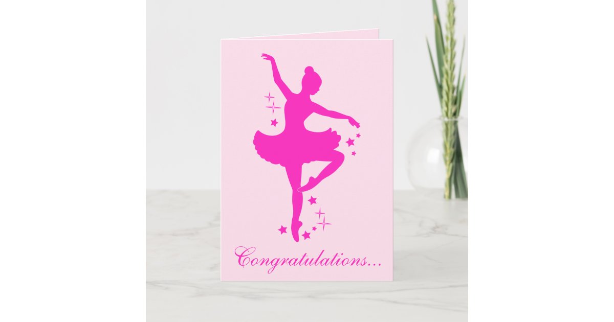 Congratulations on Your Dance Recital Card | Zazzle