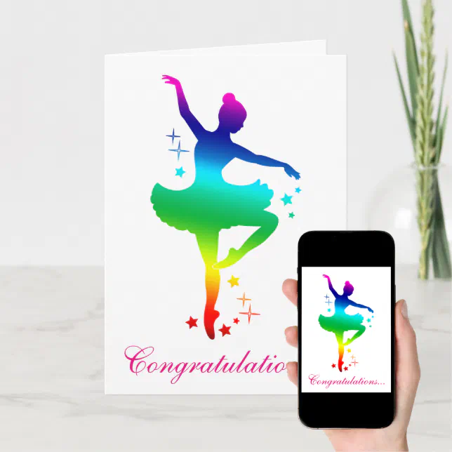 Congratulations on Your Dance Recital Card | Zazzle
