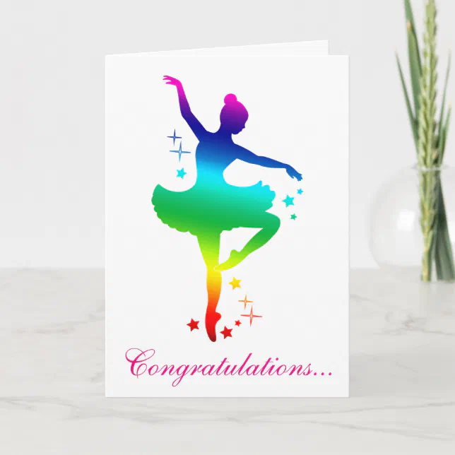Congratulations on Your Dance Recital Card | Zazzle