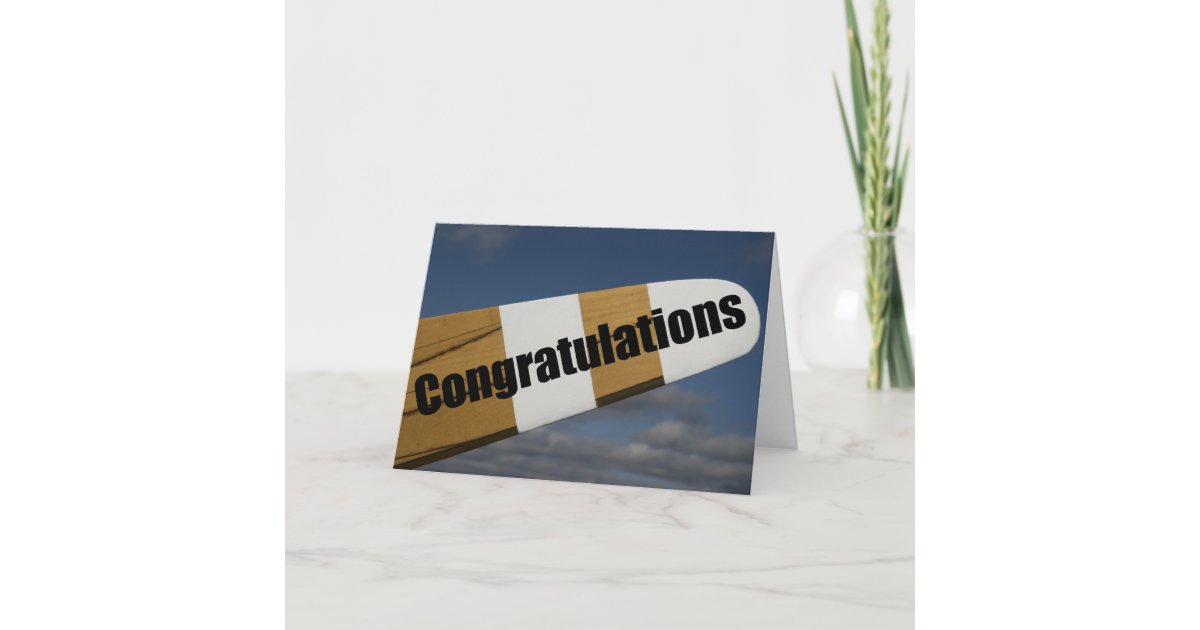 Congratulations on your First Solo Flight Pilot Card | Zazzle
