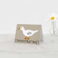 Congratulations on your goose card | Zazzle