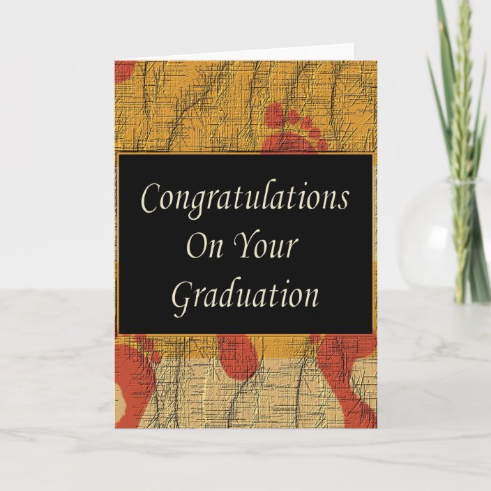 Congratulations On Your Graduation Card | Zazzle.com