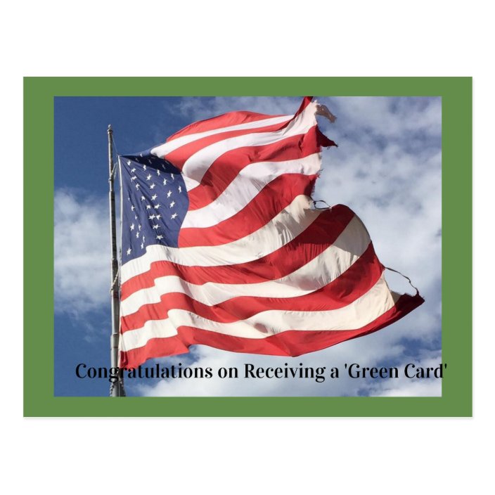 Congratulations on Your Green Card | Zazzle.com