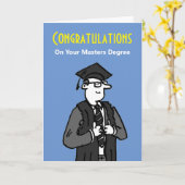 Congratulations on Your Masters Degree Card | Zazzle