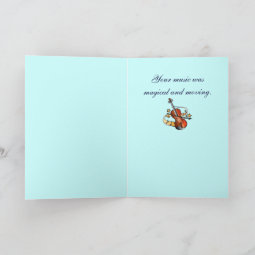 Congratulations on Your Music Performance Card | Zazzle