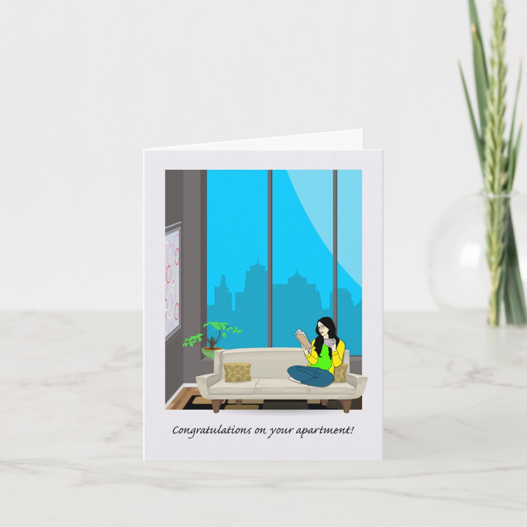 Congratulations on Your New apartment, City View Card | Zazzle