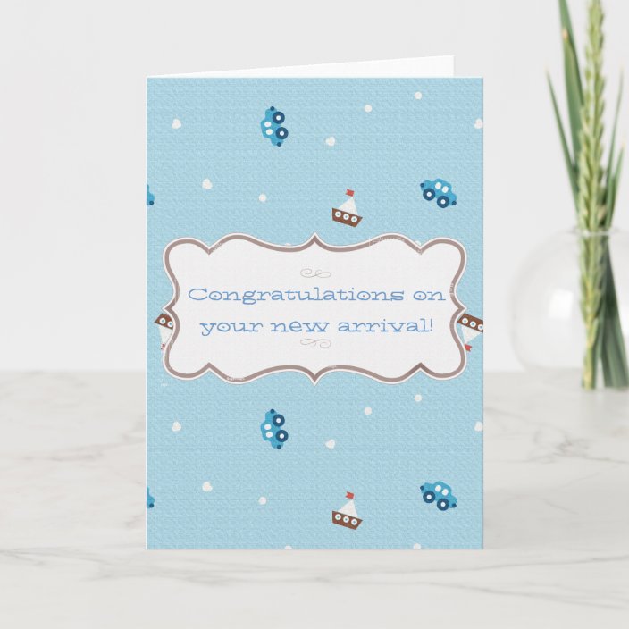 Congratulations on your new arrival! card | Zazzle.com