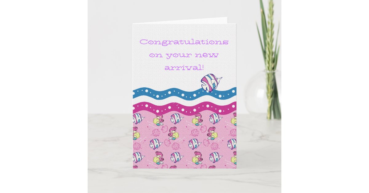 Congratulations on your new arrival! card | Zazzle