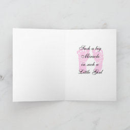 Congratulations on your New Baby Girl Pink Card | Zazzle