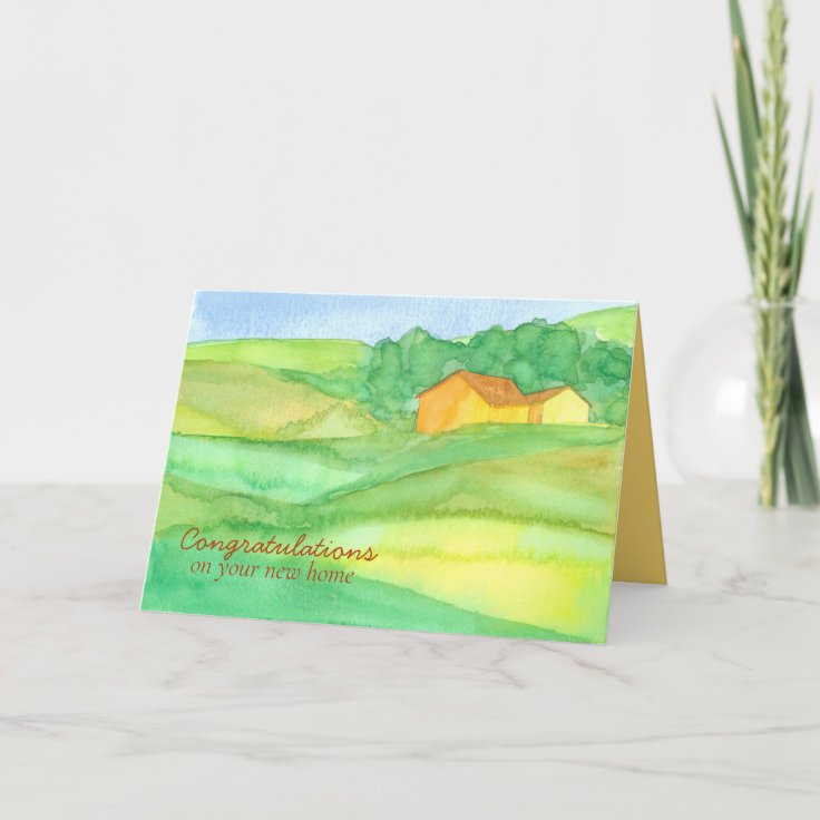 Congratulations On Your New Country Home Card | Zazzle