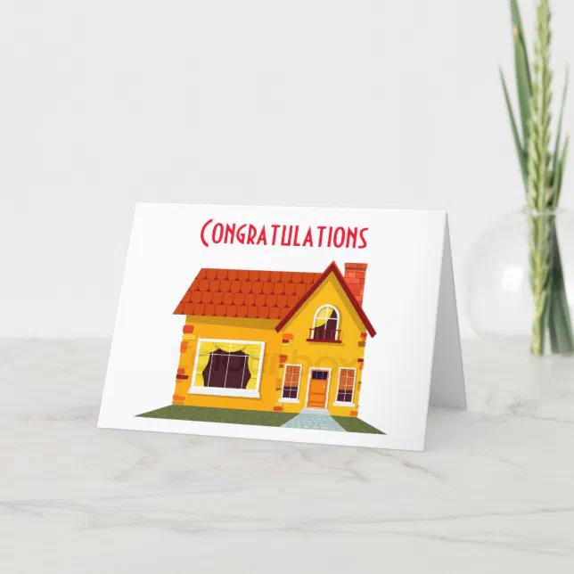"CONGRATULATIONS" ON YOUR "NEW HOME" CARD | Zazzle