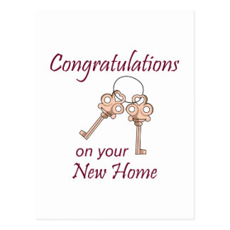 Congratulations On Your New Home Postcards | Zazzle