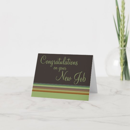 Congratulations on your New Job Card | Zazzle.com