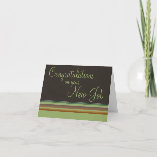 Congratulations on your New Job Card | Zazzle