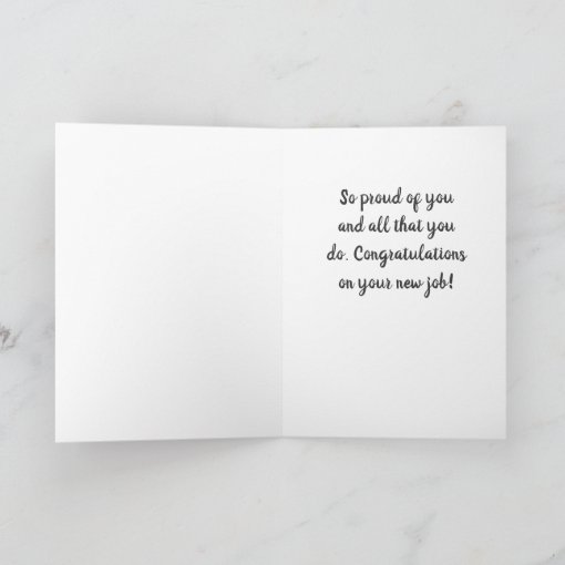 *CONGRATULATIONS ON YOUR NEW JOB* SON CARD | Zazzle