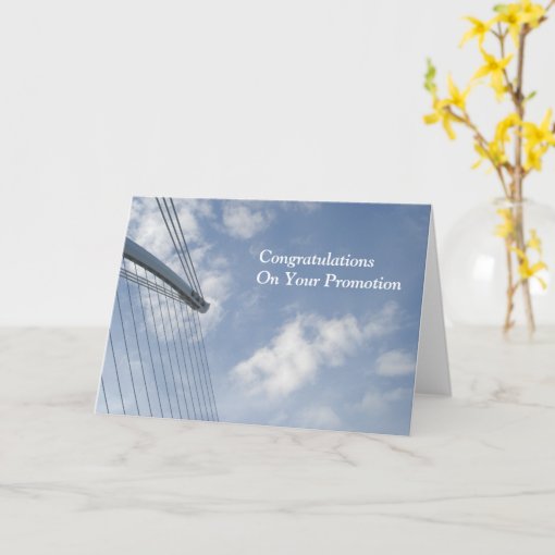 Congratulations On Your Promotion Card | Zazzle