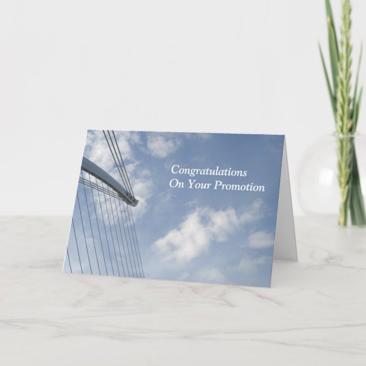 Congratulations On Your Promotion Card | Zazzle