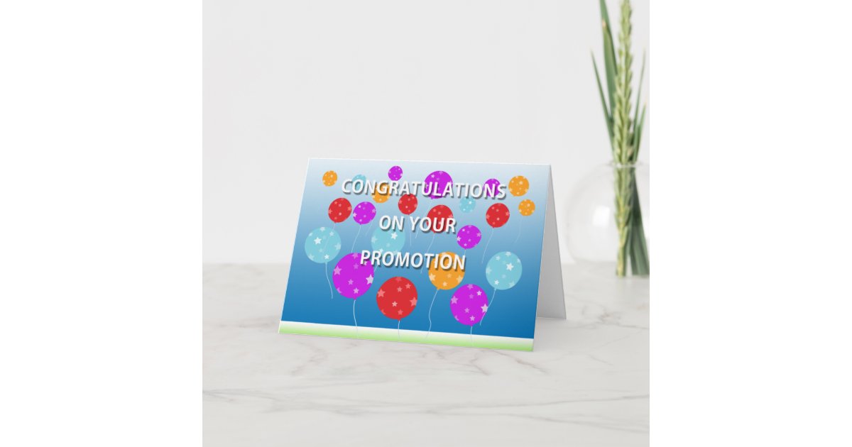 Congratulations On Your Promotion Card | Zazzle