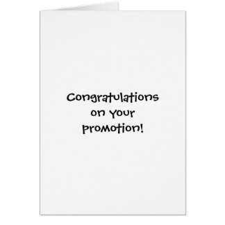 Congratulations On Your Promotion Cards | Zazzle