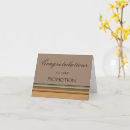 Congratulations on your Promotion Card | Zazzle
