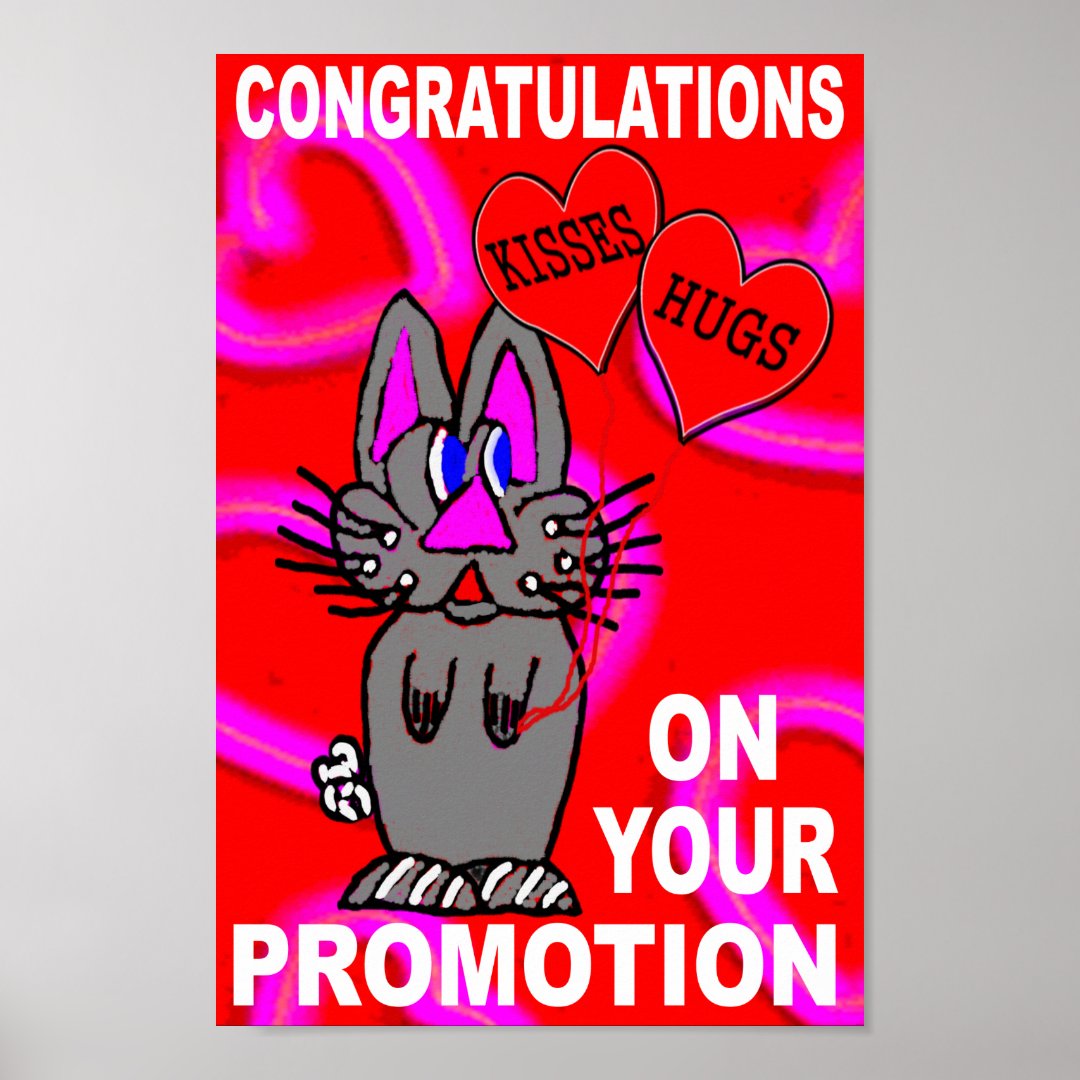 Congratulations On Your Promotion Poster | Zazzle