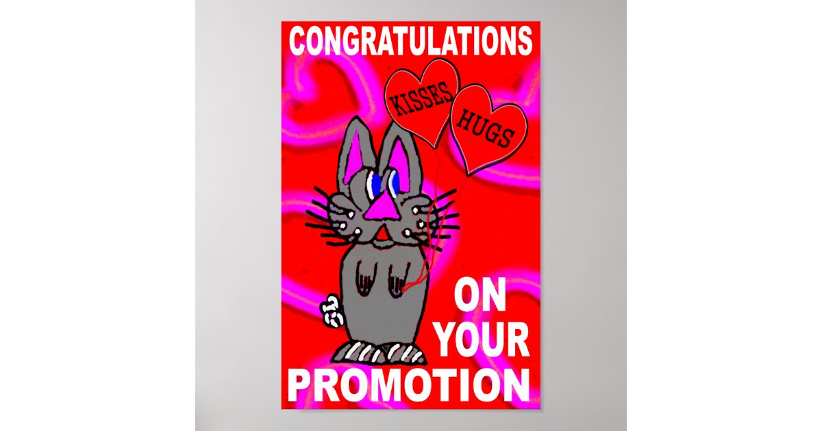 Congratulations On Your Promotion Poster | Zazzle