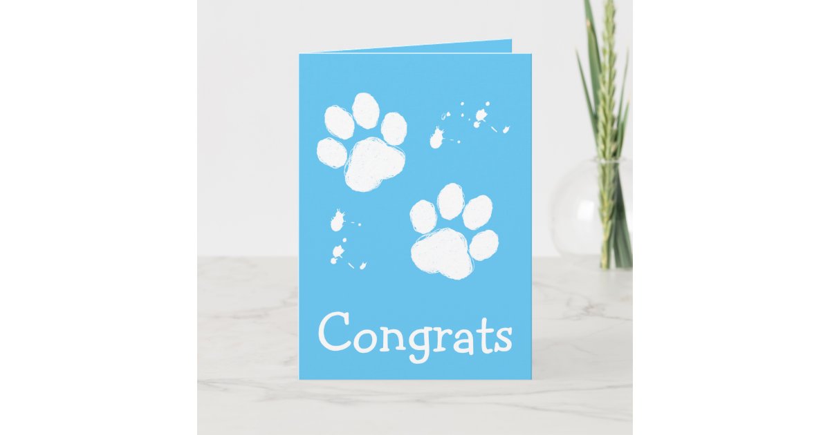 Congratulations on Your Rescue Dog Card | Zazzle