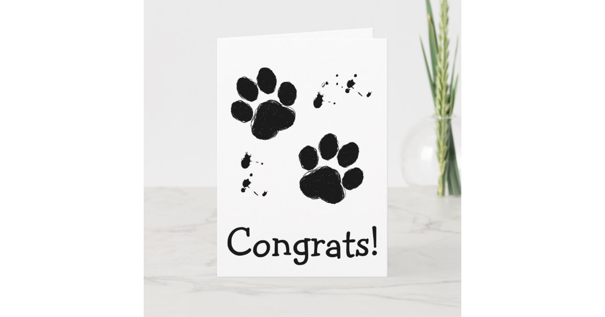 Congratulations on Your Rescue Dog Card | Zazzle