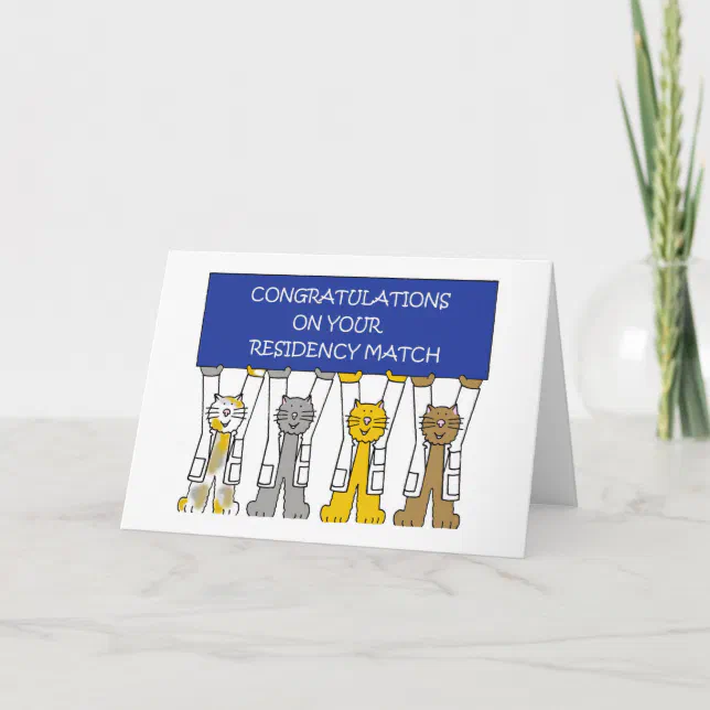 Congratulations on Your Residency Match Card | Zazzle