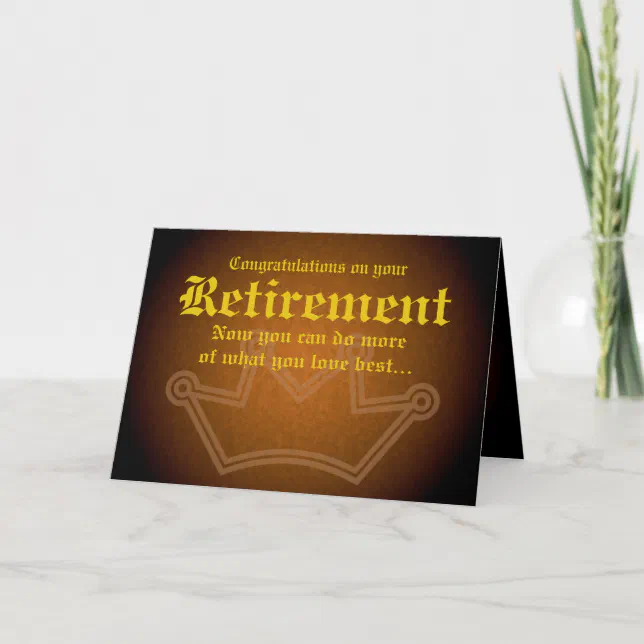Congratulations on your retirement card | Zazzle