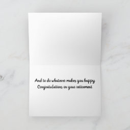 CONGRATULATIONS ON YOUR ***RETIREMENT*** CARD | Zazzle