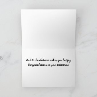 CONGRATULATIONS ON YOUR ***RETIREMENT*** CARD | Zazzle