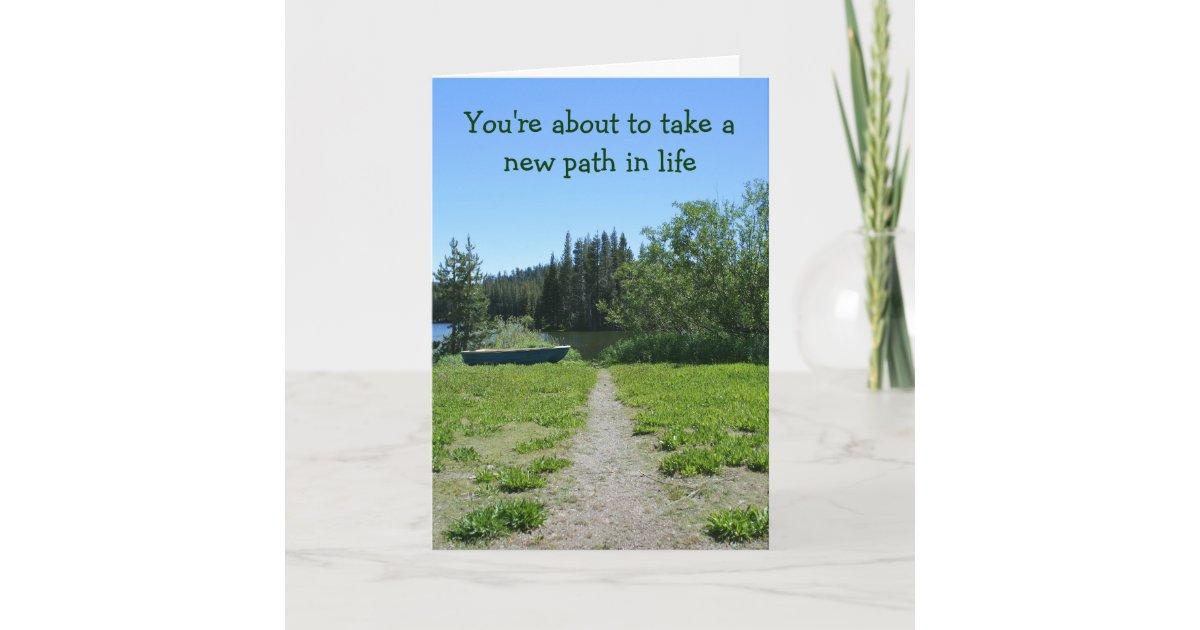 Congratulations on your retirement, Simple, Path Card | Zazzle.com