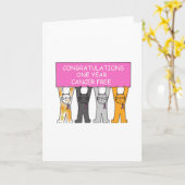 Congratulations One Year Cancer Free Anniversary Card | Zazzle