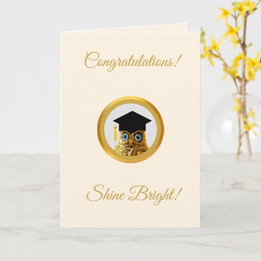 Congratulations Owl Graduation Card | Zazzle