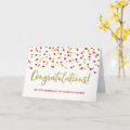 Congratulations Parents of the Bride Gold Red Card | Zazzle