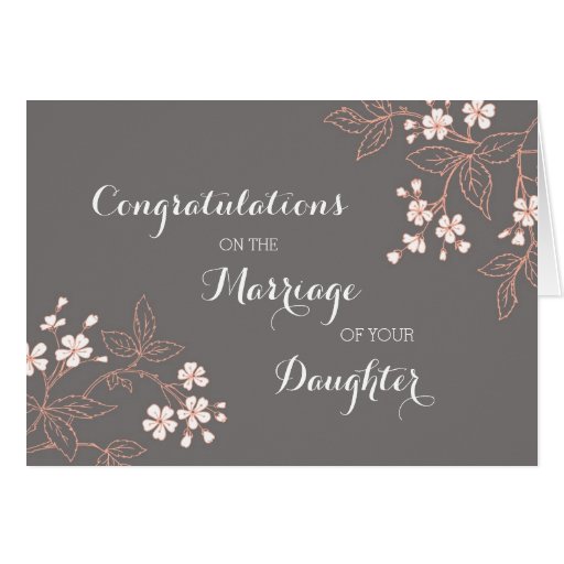 Congratulations Parents of the Bride Vintage Card | Zazzle