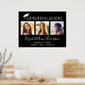 Congratulations Photo Black Graduation Party Poster | Zazzle