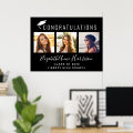 Congratulations Photo Black Graduation Party Poster | Zazzle