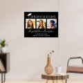 Congratulations Photo Black Graduation Party Poster | Zazzle