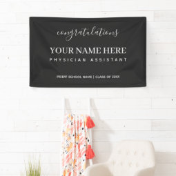 Congratulations Physician Assistant PA Graduation Banner | Zazzle