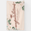 Congratulations Pink Blush Floral Graduation Party Banner | Zazzle