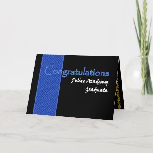 CONGRATULATIONS Police Academy Graduate Card | Zazzle.com