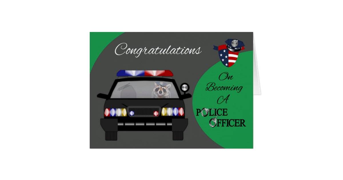 Congratulations, Police Officer Greeting Card | Zazzle.com