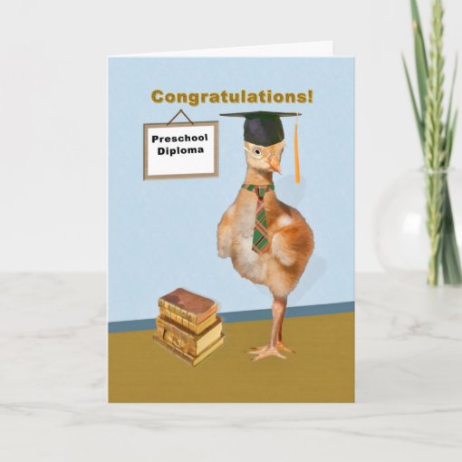 Congratulations, Preschool Graduation Card | Zazzle