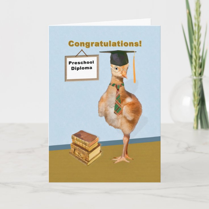 Congratulations, Preschool Graduation Card | Zazzle