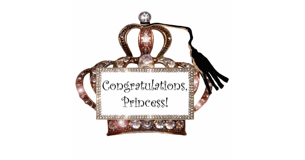 "Congratulations, Princess!" Graduation Statuette | Zazzle